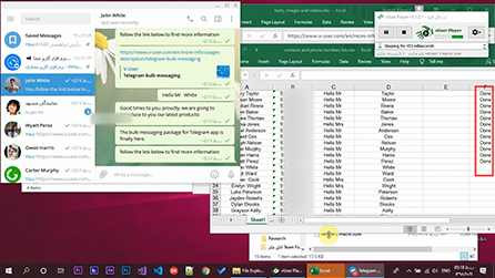 Telegram Bulk Messages & Advertisements - Virtual User Software